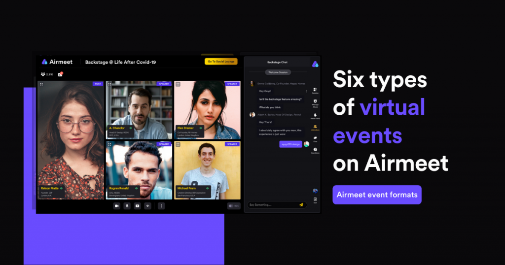 Types of Events You can Host on Airmeet
