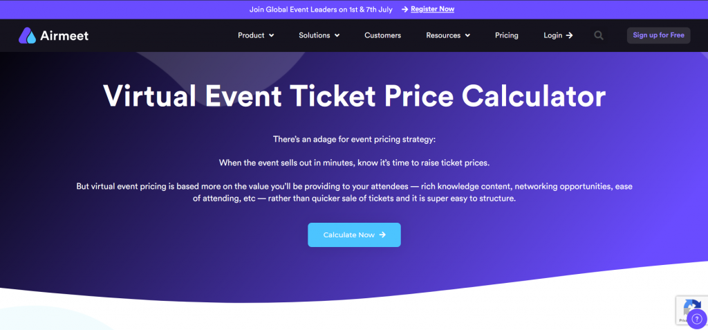 Event ROI Calculator - Airmeet