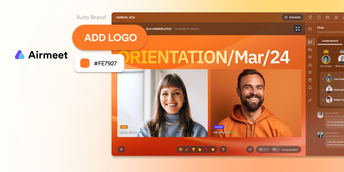 Captivate Your Audience with Airmeet's In-Depth Branding Customization