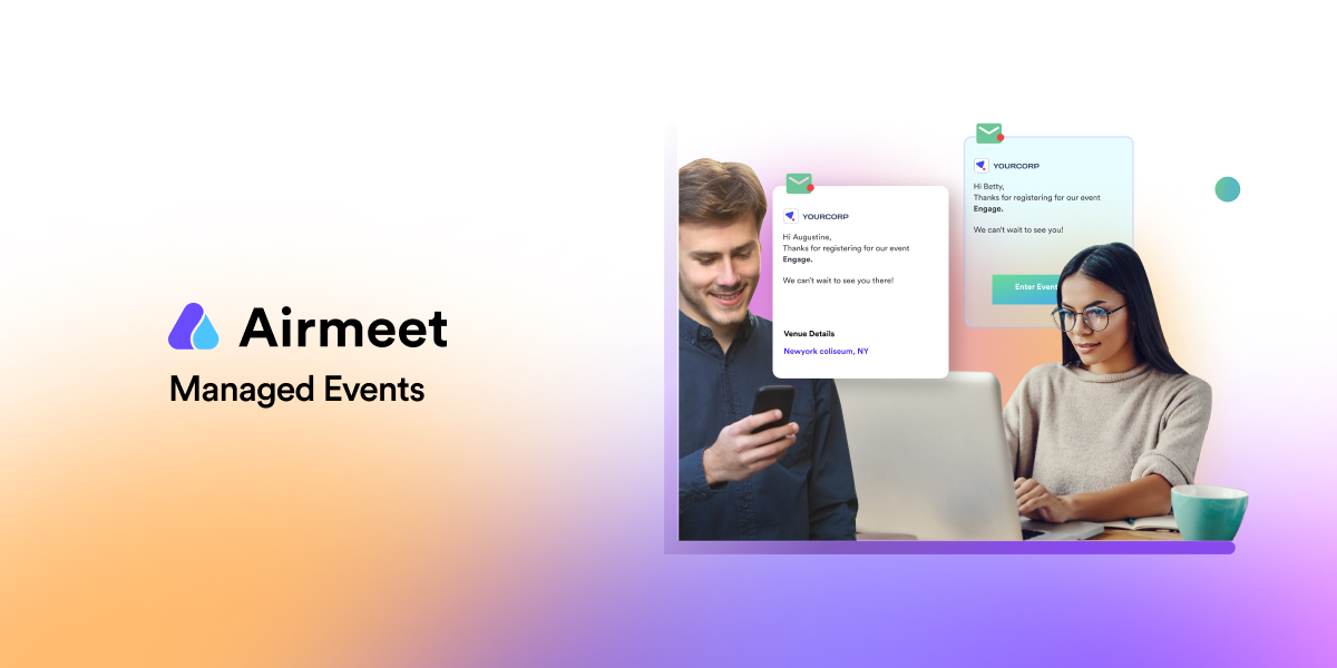 Airmeet Managed Events for Virtual Events & Online Webinars