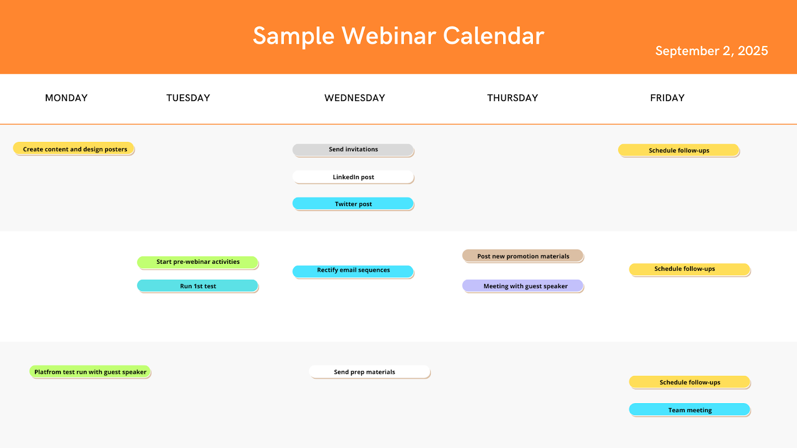 Best Tips & Tools to Create and Design Webinar Calendar Templates