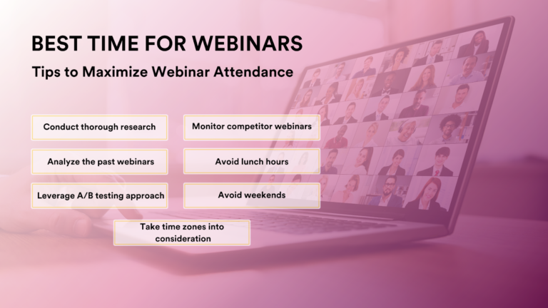 Best Time for Webinars: Maximize Attendance with the Right Webinar Schedule