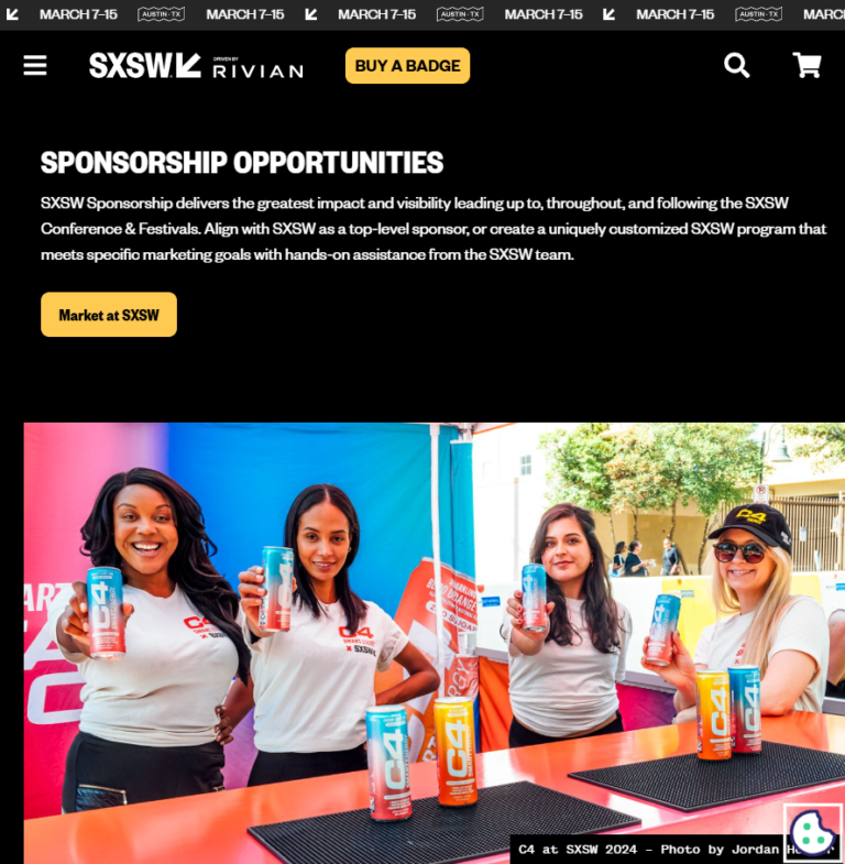 Best Event Sponsorship Web Pages with Powerful Examples